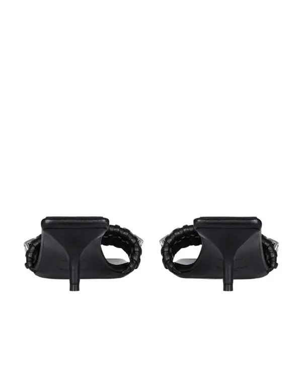 Givenchy G Woven Leather Heeled Sandals