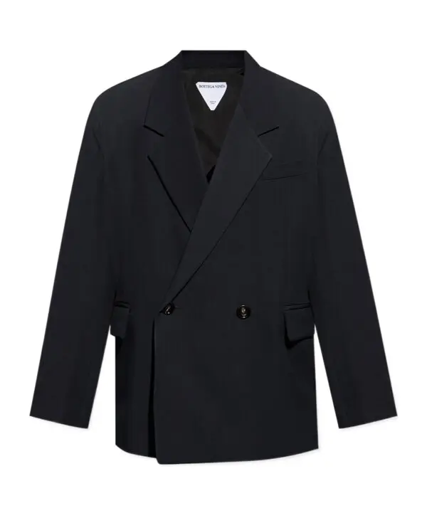 Bottega Veneta Double Breasted Tailored Blazer - Black