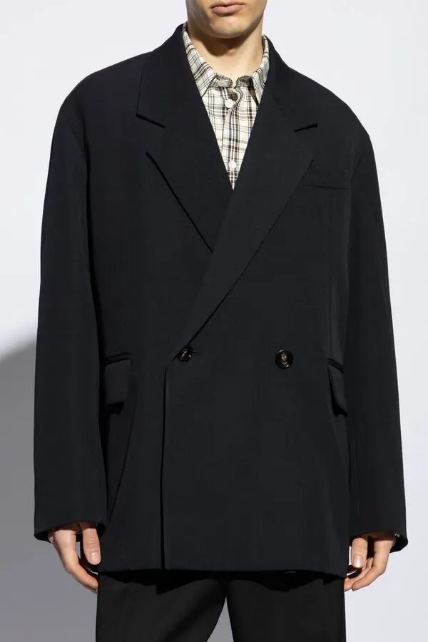 Bottega Veneta Double Breasted Tailored Blazer - Black