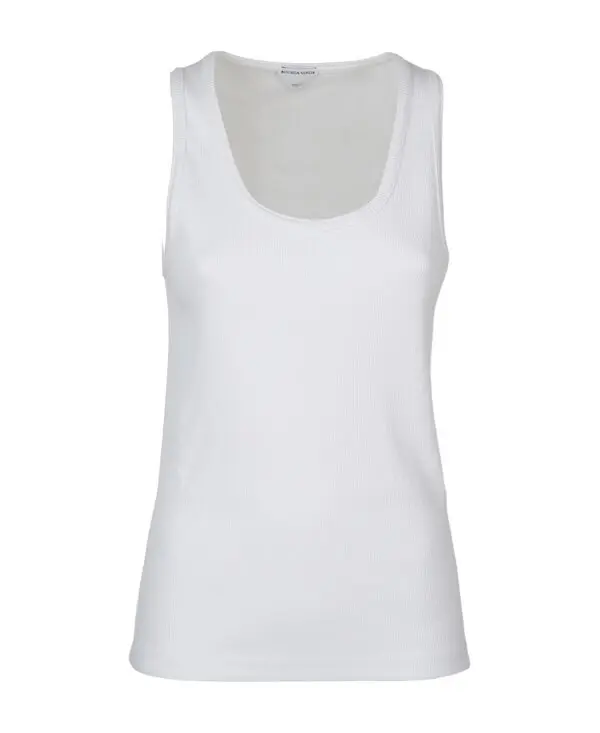Bottega Veneta Crewneck Ribbed Tank Top - No