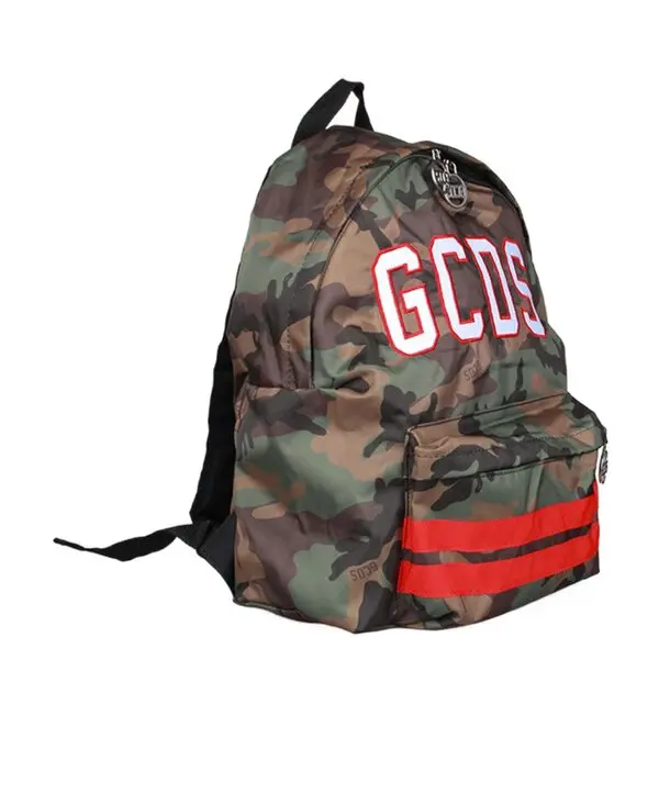 Gcds Camouflage Nylon Backpack