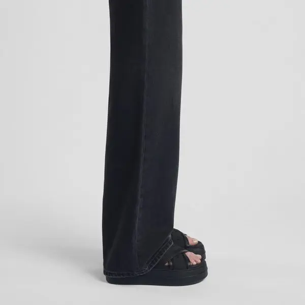 Hogan Platform Sandals With Monogram Detail - Black