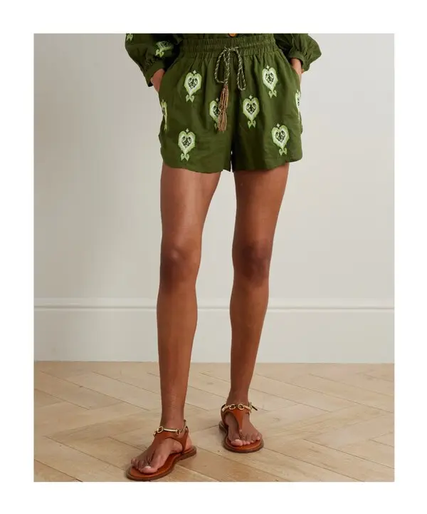 Farm Rio Embroidered Shorts