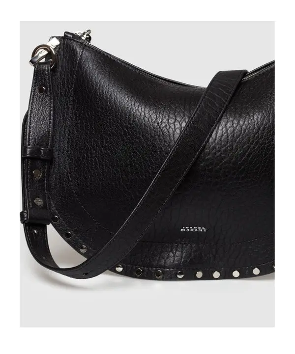 Isabel Marant Étoile Oskan Studded Shoulder Bag - Black