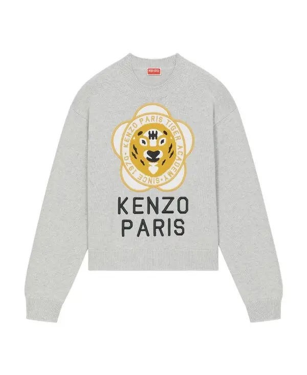 Kenzo Tiger Academy Embroidered Wool Blend Jumper