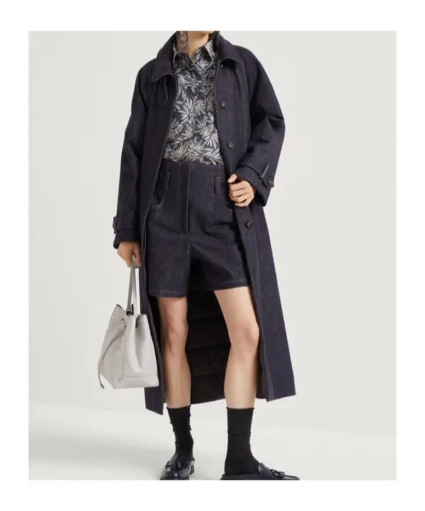 Brunello Cucinelli High-waisted Denim Shorts