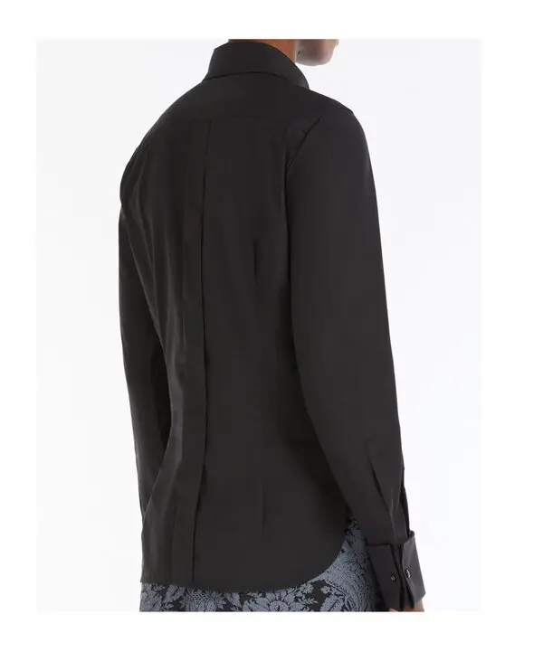 Max Mara Knut Logo Embroidered Shirt - Black