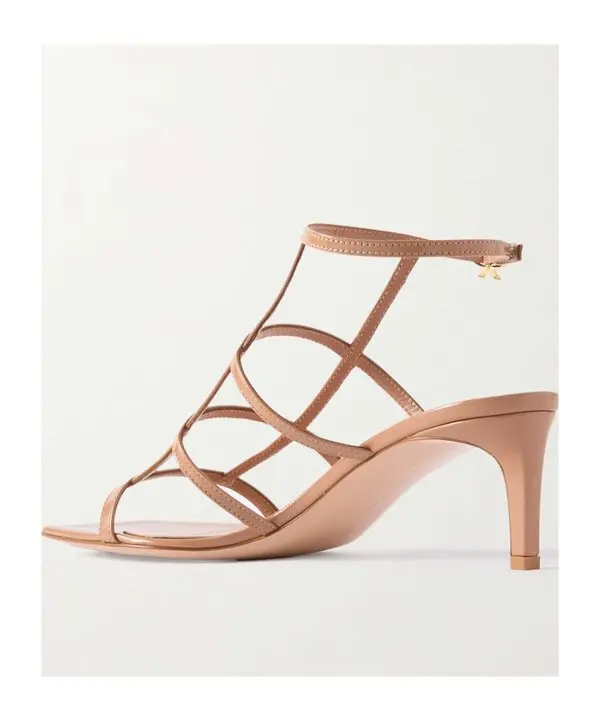 GIANVITO ROSSI Mondry 55mm Leather Sandals - Brown