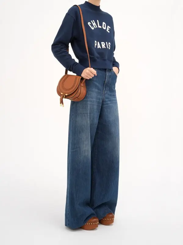 Chloé Small Marcie Cross Body Bag - Tan