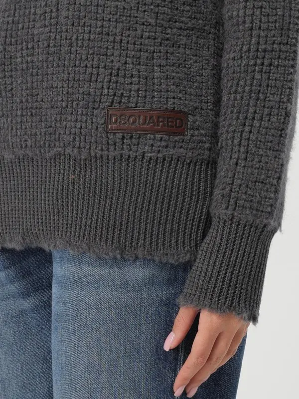 Dsquared2 Crew Neck Long-sleeved Sweater - Black