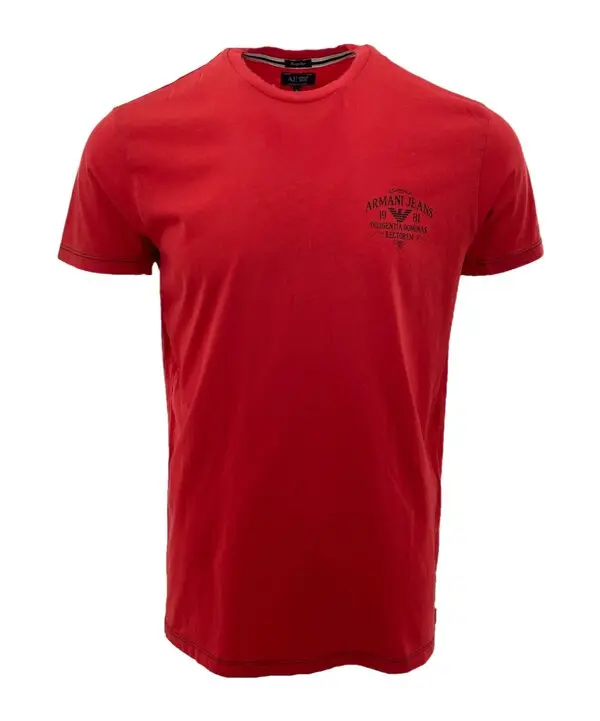 Emporio Armani Item O-neck Short-sleeved T-shirt - Red
