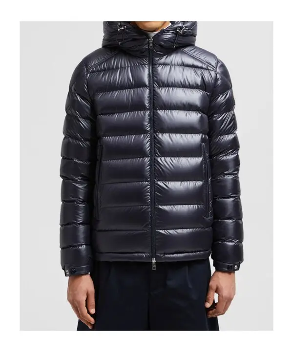 Moncler Besines Zip-up Hooded Down Jacket