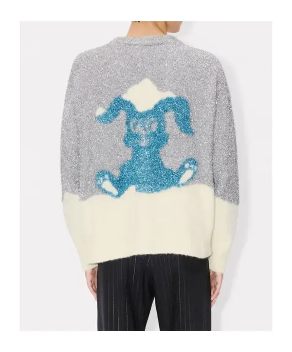 Kenzo Winter Holidays' Tinsel Cardigan In Mixed Wool