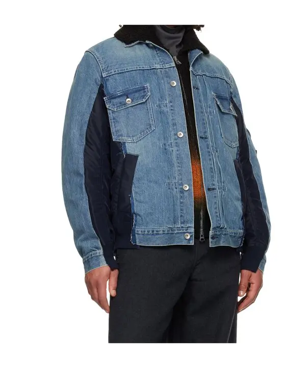 Sacai Panelled Denim Jacket