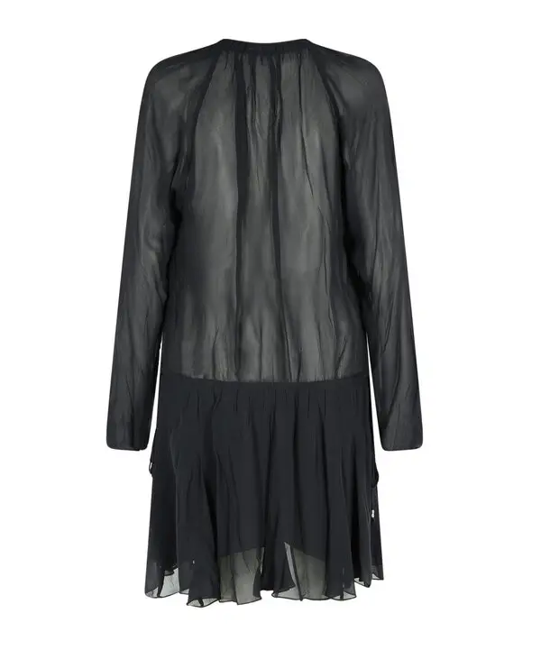 Isabel Marant Étoile Pleated Drawstring Mini Dress