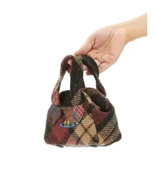 VIVIENNE WESTWOOD Logo Embroidered Mini Handbag