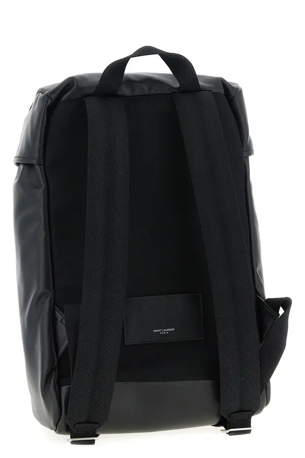 Saint Laurent Logo Buckle Backpack