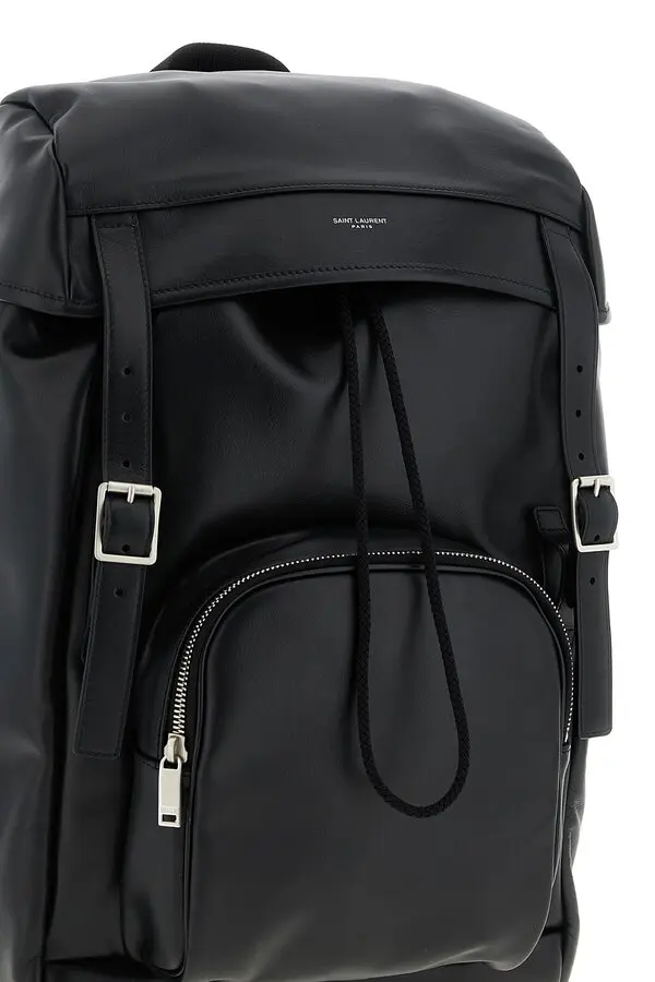Saint Laurent Logo Buckle Backpack