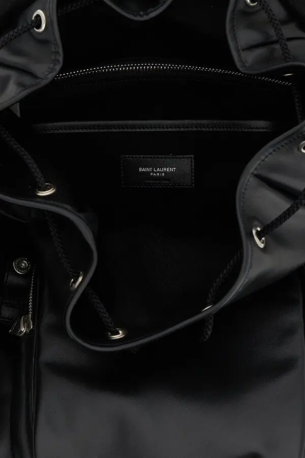 Saint Laurent Logo Buckle Backpack