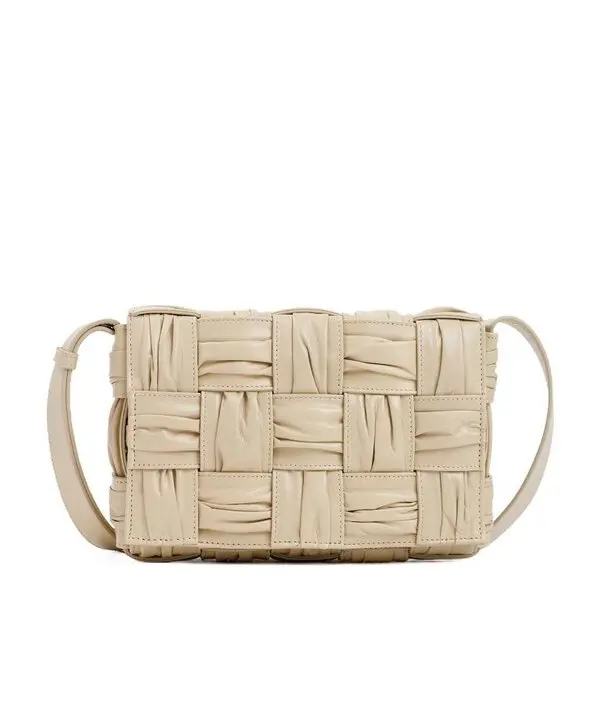 Bottega Veneta Cassette Crossbody Bag - Oat