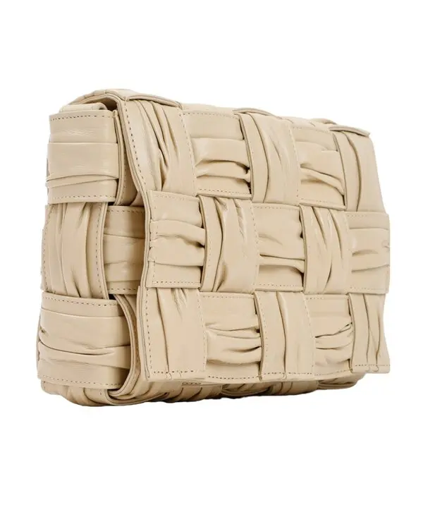 Bottega Veneta Cassette Crossbody Bag - Oat