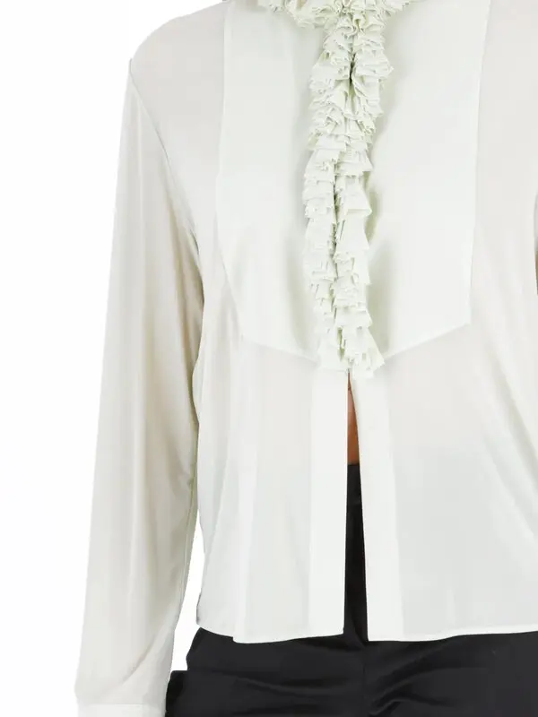 Philosophy Di Lorenzo Serafini Long Sleeve Ruffle Detail Shirt