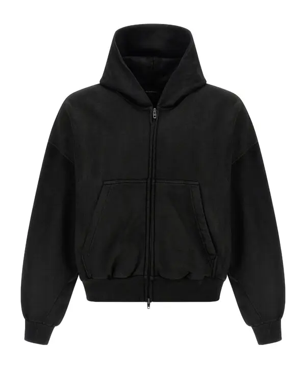 Balenciaga Long-sleeved Zip-up Hoodie