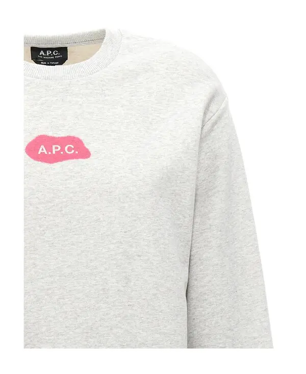 A.p.c. Logo Printed Crewneck Sweatshirt