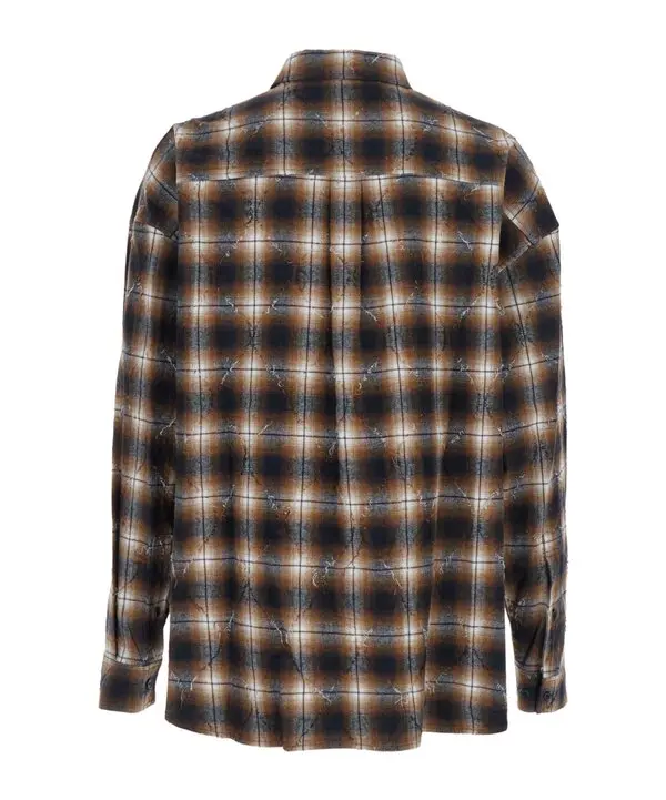 JUUN.J Check Pattern Shirt - Black