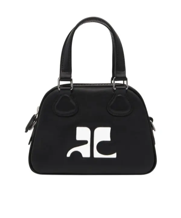 COURREGES Logo Patch Zip-up Bowling Bag