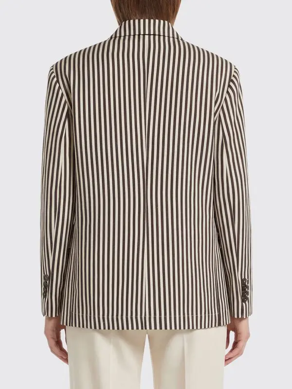 ALYSI Single Breasted Striped Blazer