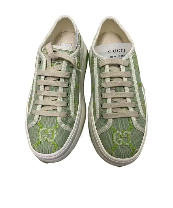 Gucci Lace-up Low-top Sneakers - Green