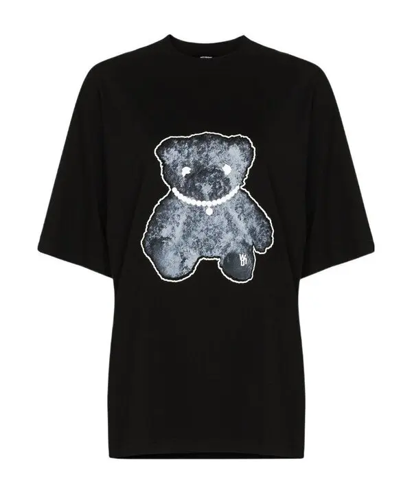 We11Done Teddy Bear-print Cotton T-shirt