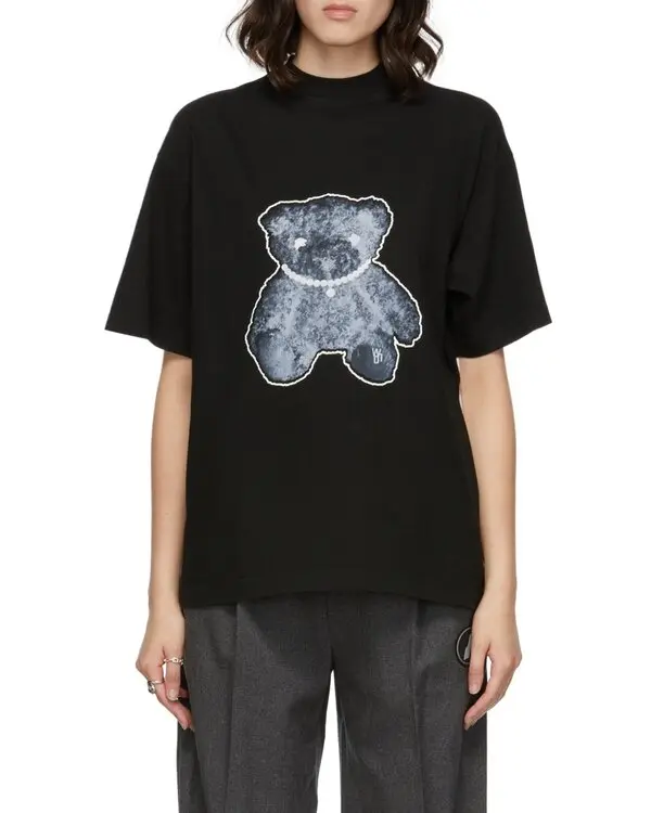 We11Done Teddy Bear-print Cotton T-shirt
