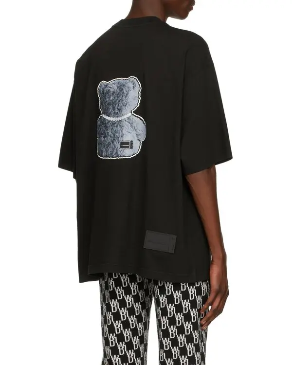We11Done Teddy Bear-print Cotton T-shirt