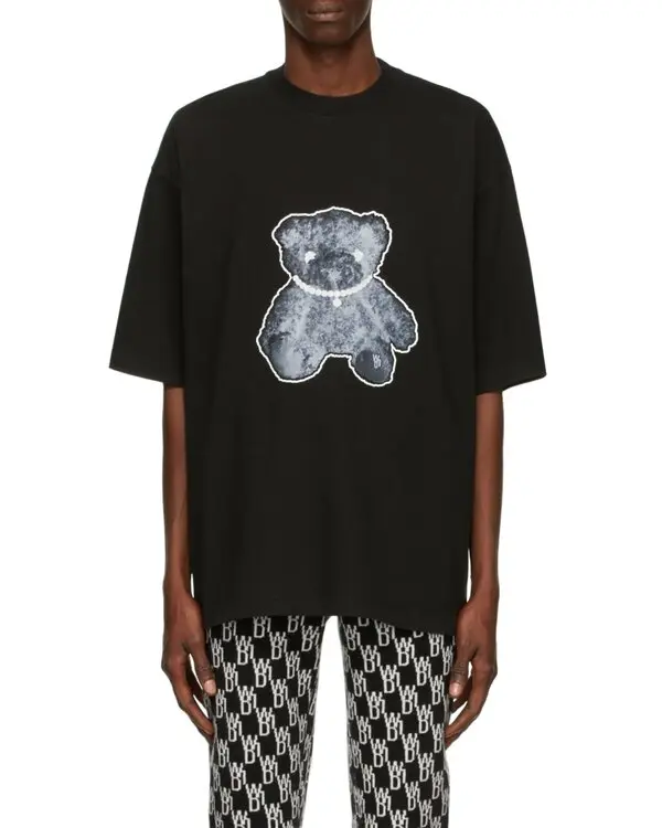 We11Done Teddy Bear-print Cotton T-shirt