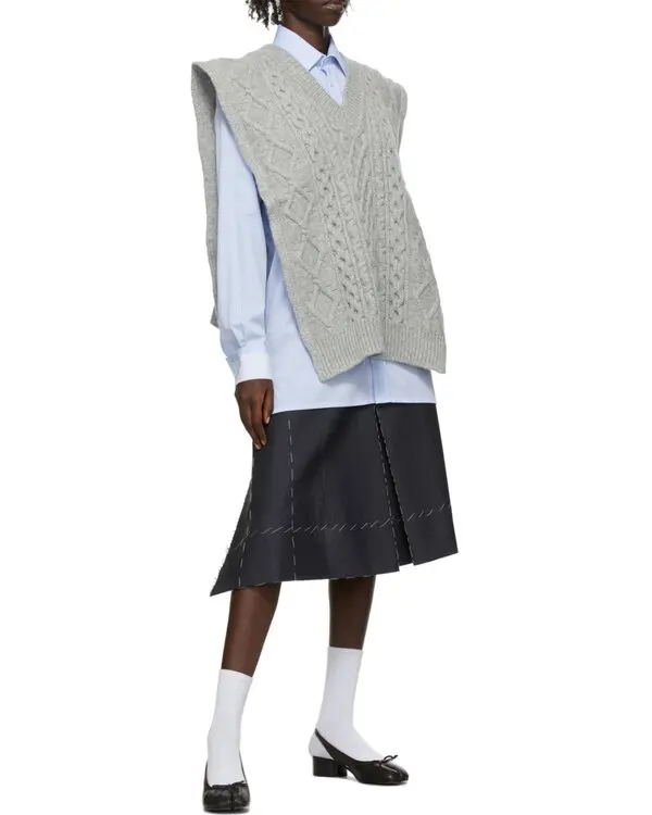 MAISON MARGIELA Cable-knitted Vest