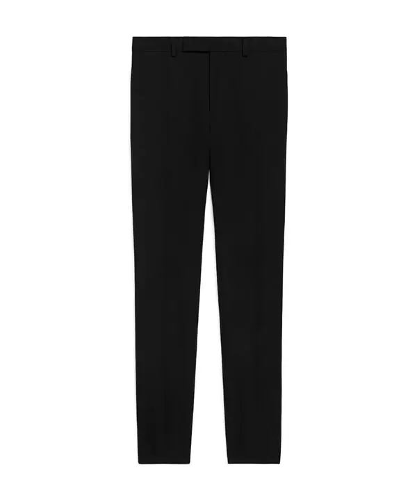 Celine Diagonal Wool Trousers - Black