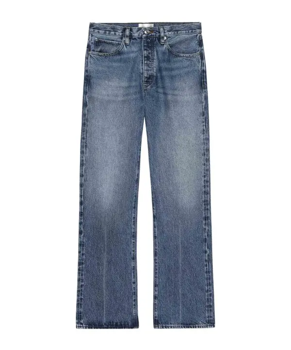 FRAME Faded Effect High Waist Jeans