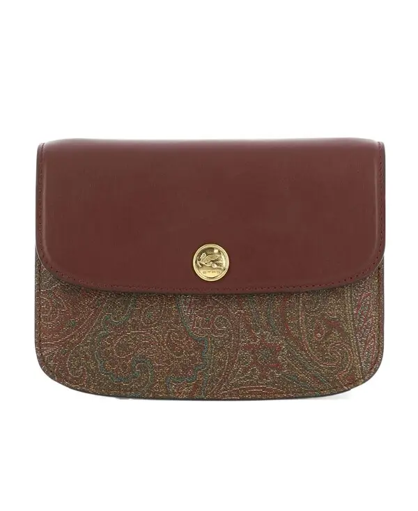 Etro Essential Jacquard Crossbody Bag - Red
