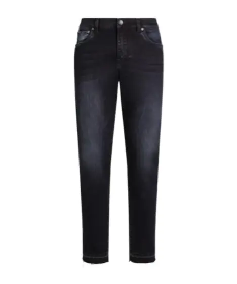 Dolce & Gabbana Frayed-hem Jeans - Black