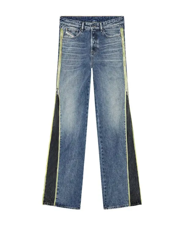 DIESEL® Logo-patch Wide-leg Jeans