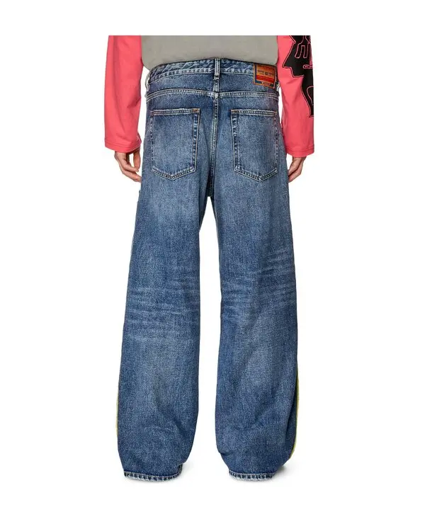 DIESEL® Logo-patch Wide-leg Jeans