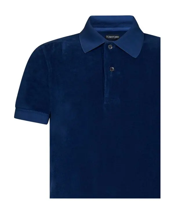 TOM FORD Towelling Short-sleeved Slim-fit Polo Shirt