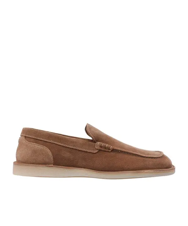Dolce & Gabbana Dg Logo Loafers - Brown