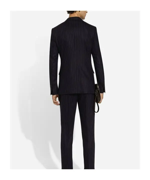 Dolce & Gabbana Pinstriped Taormina-fit Jacket - Blue
