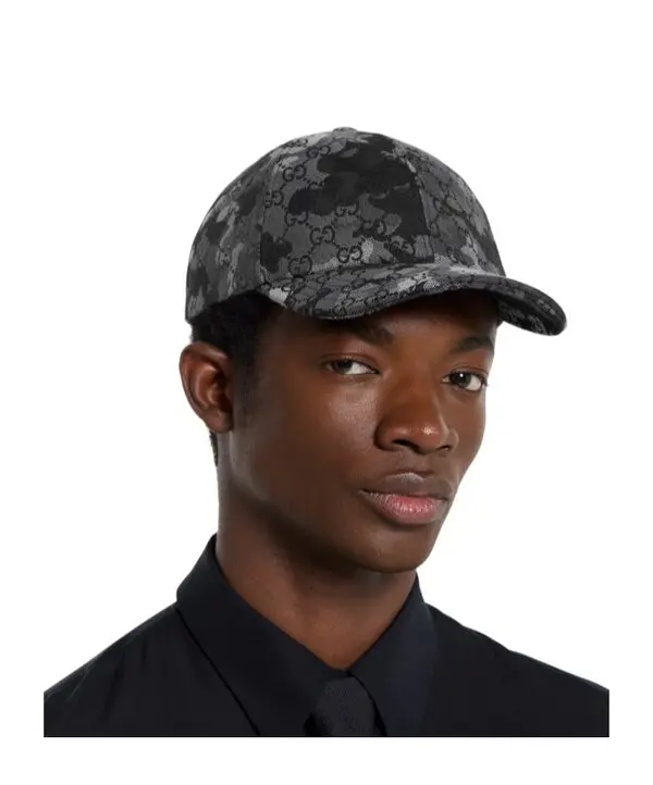 Gucci Gg Marbled Canvas Baseball Hat