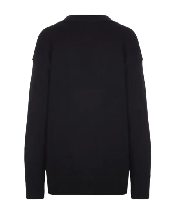 JIL SANDER V-neck Knitted Cardigan - Black