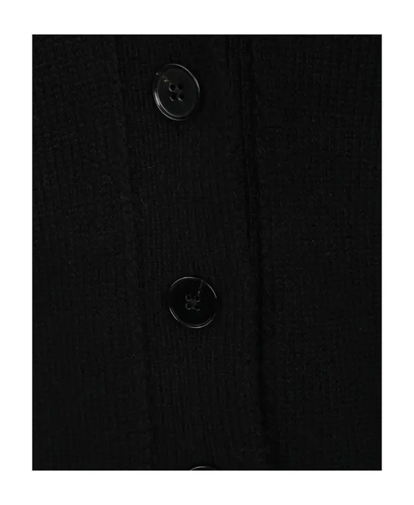 JIL SANDER V-neck Knitted Cardigan - Black