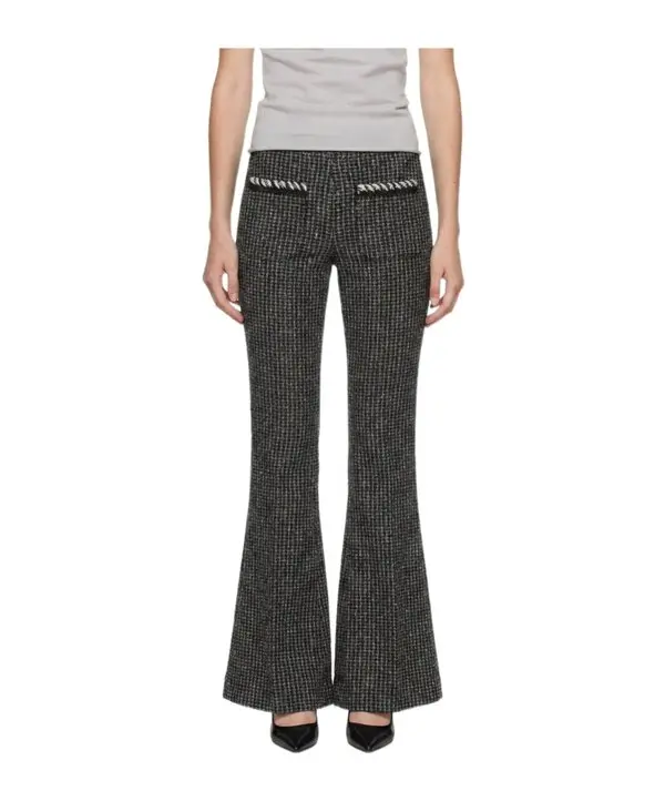 Marissa Chiara Wide-leg Textured Trousers
